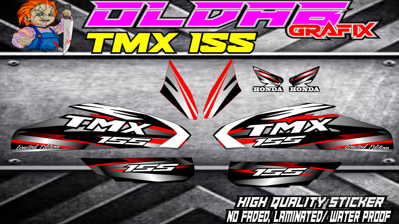 HONDA TMX STICKER DECALS, 046 | Lazada PH