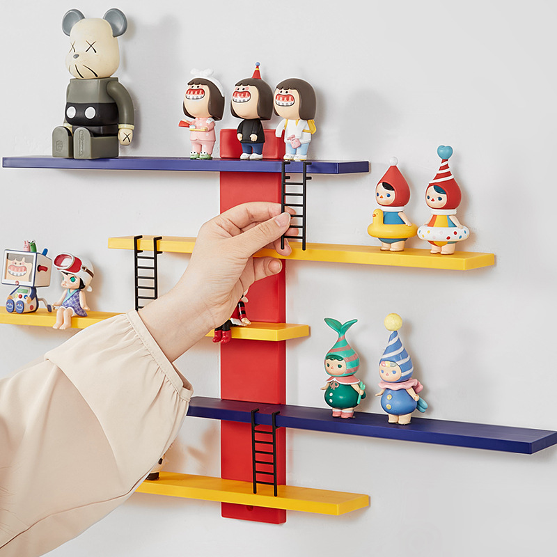 【Fan's Tone】Figure Toy Display Stand Living Room Floating Shelves ...