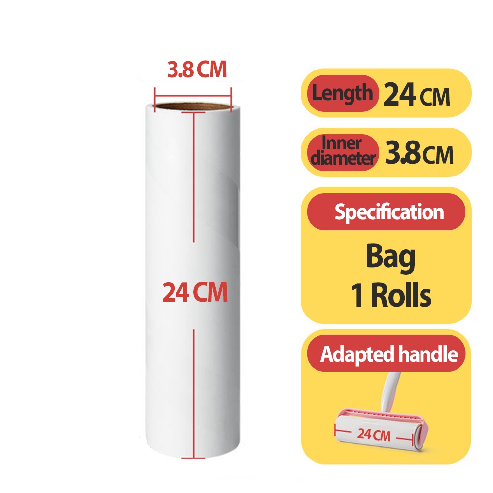 Sticky Hair Roller Lengthened Household roller sticky dust ash suction ...