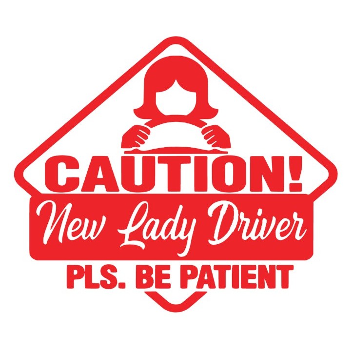 NEW LADY DRIVER CAR Vinyl Sticker | Lazada PH
