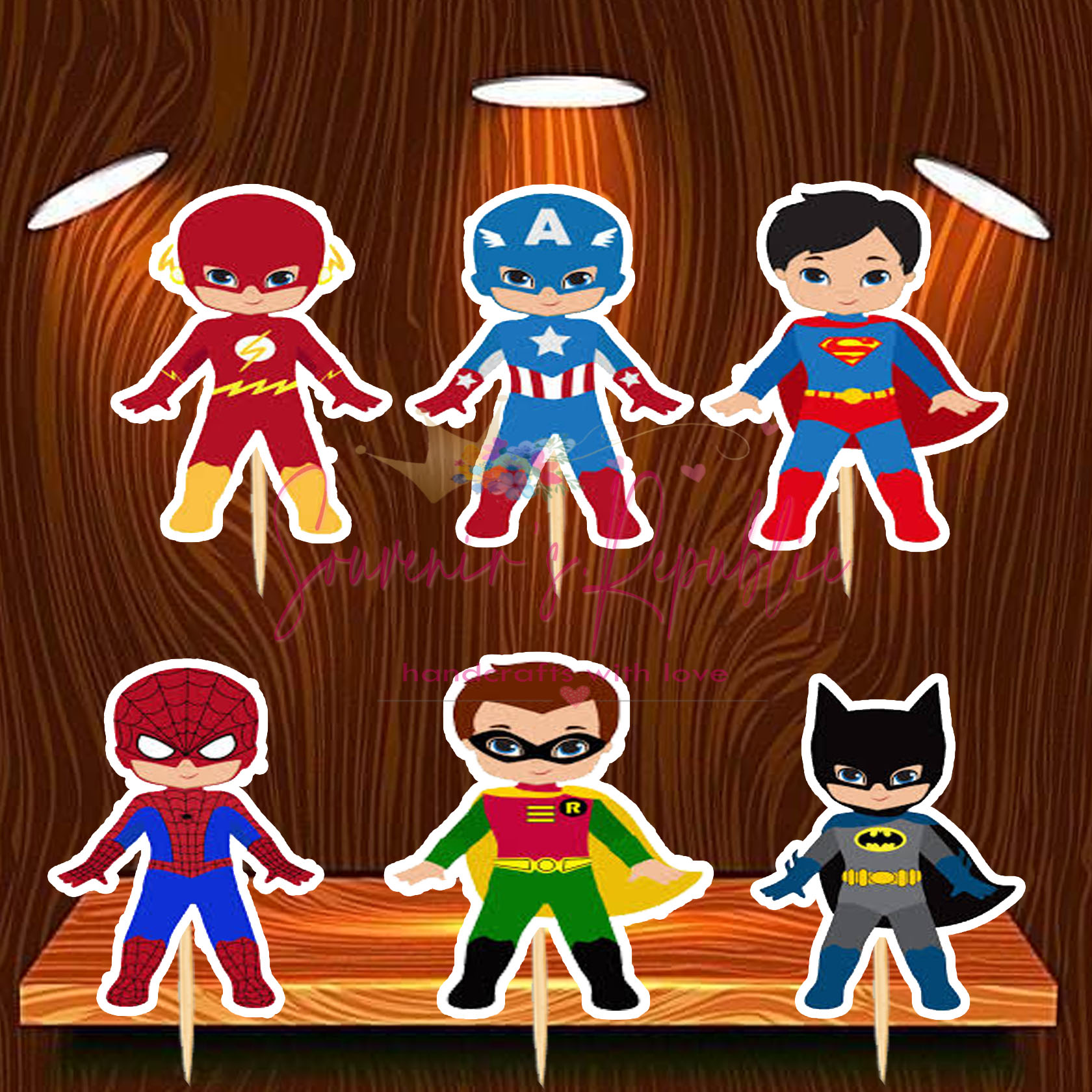 Superheroes Cupcake Topper 24 pcs | Lazada PH