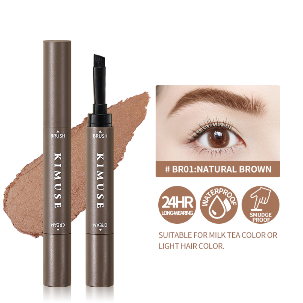 KIMUSE Eyebrow Cream Gel 2 IN 1 Pomade Brow Pencil Long-lasting ...