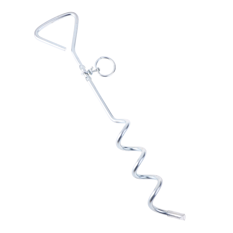 【SHZTGM】 Spiral Anchor Cork Screw Dog Tie Out Stake Lead Chain Outdoor ...