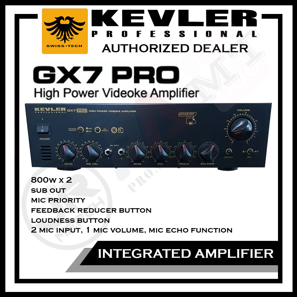 Original Kevler (GX-7) PRO High Powered Amplifier 800 watts x 2 | Lazada PH