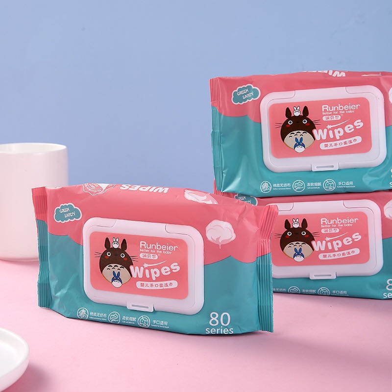 Runbeimian 80 Sheets Per Pack Baby Wipes 100 Organic Wet Wipes Infant Runbeimian 80 Sheets Per Pack Baby Wipes 100 Organic Wet Wipes Infant