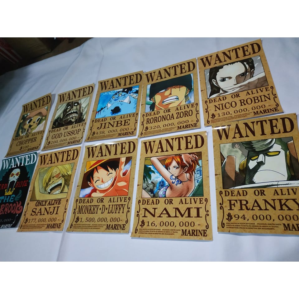 detonation dp738raan90 updated bounty SHP one piece wanted poster set ...