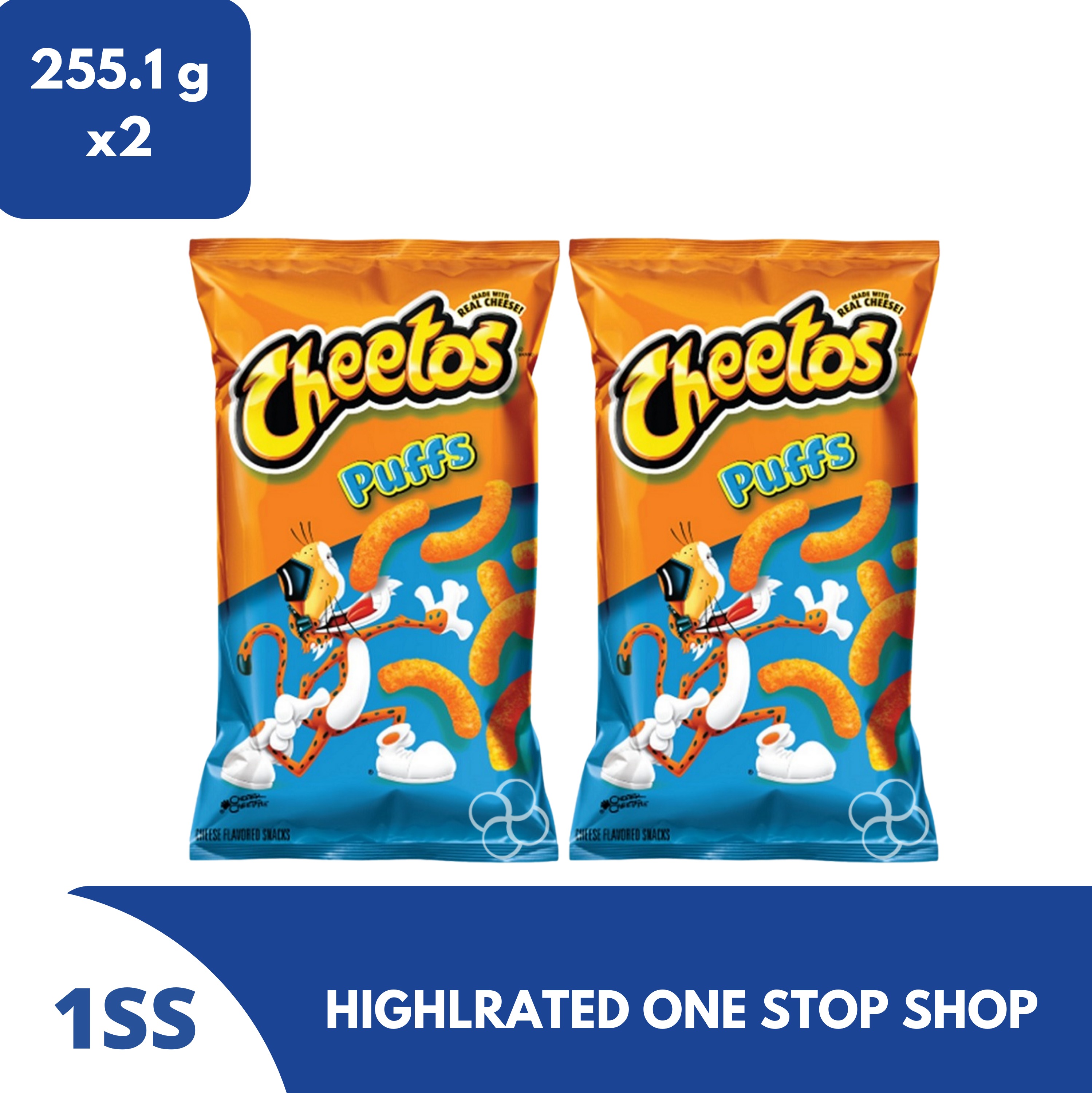Cheetos Corn Puffs Cheese Flavored Snack, 255.1g, Set of 2 | Lazada PH