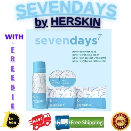 ONHAND!! ORIGINAL SEVENDAYS Power Exfoliating Set By Herskin/ Seven ...