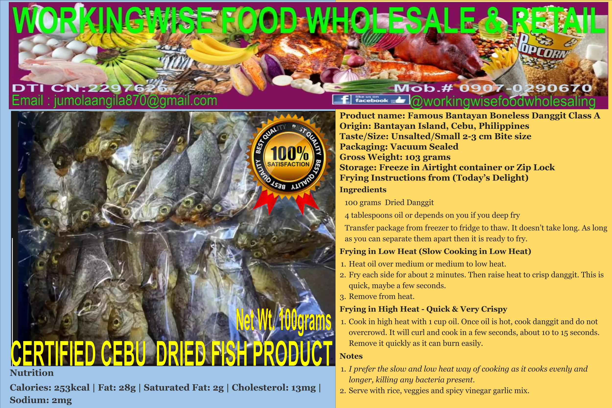 Bantayan Island Boneless Danggit Class A Small 2-3cm Excellent Bite ...