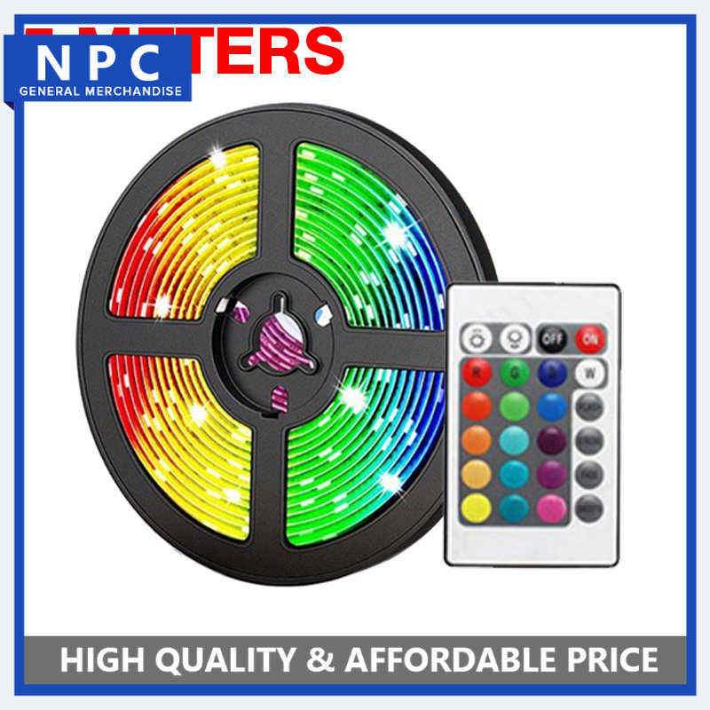 NPC 5M 10M RGB LED Strip Light Color Changing SMD 2835 Flexible Lights ...