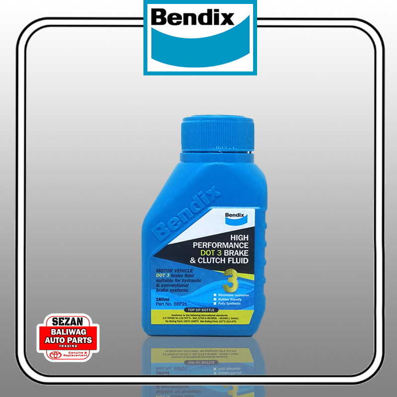 BENDIX HIGH PERFORMANCE DOT 3 BRAKE & CLUTCH FLUID 160 ML BBF21 | Lazada PH