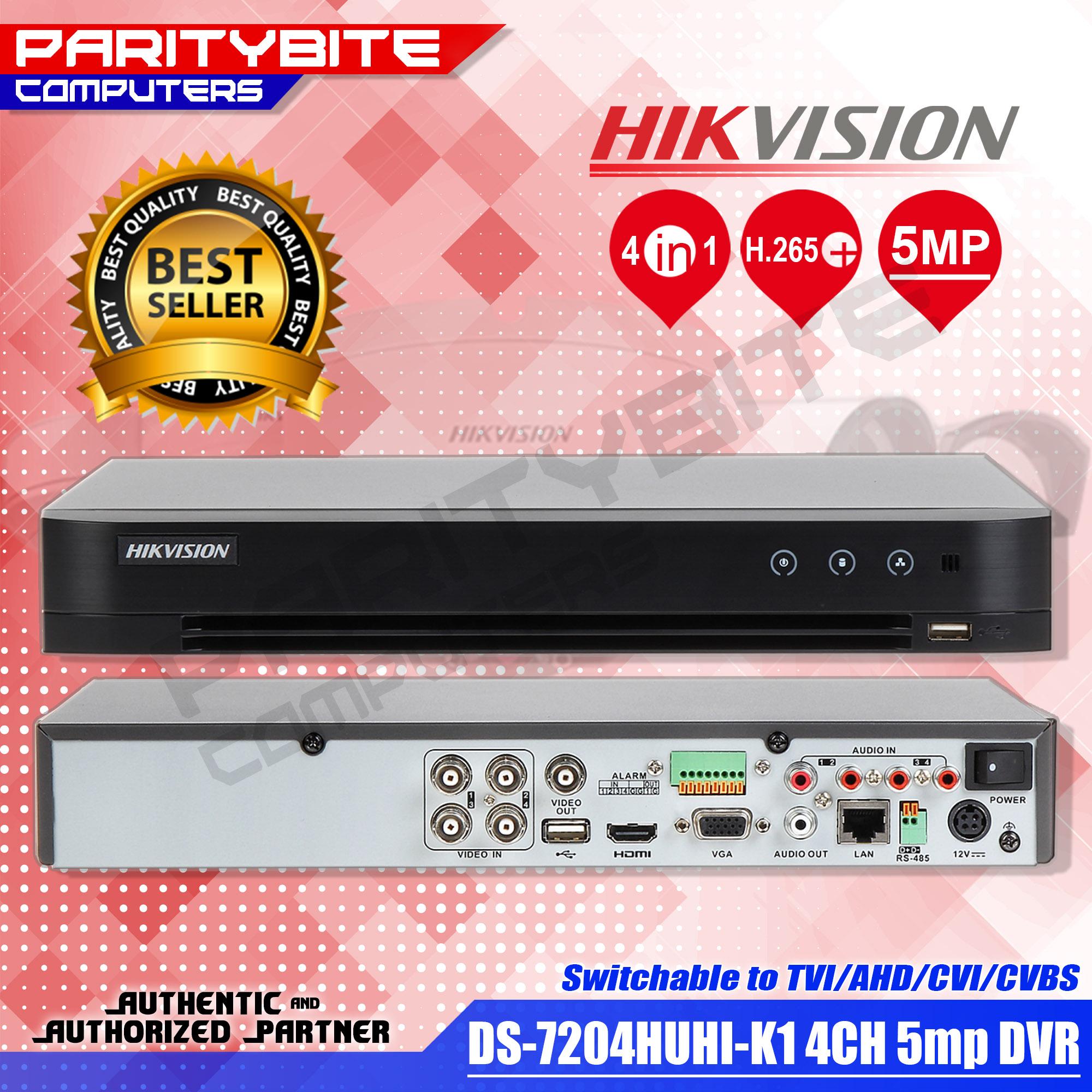 HIKVISION DVR DS-7204HUHI-K1 / E Turbo storage HD 4K Ultra 5MP 4 ...