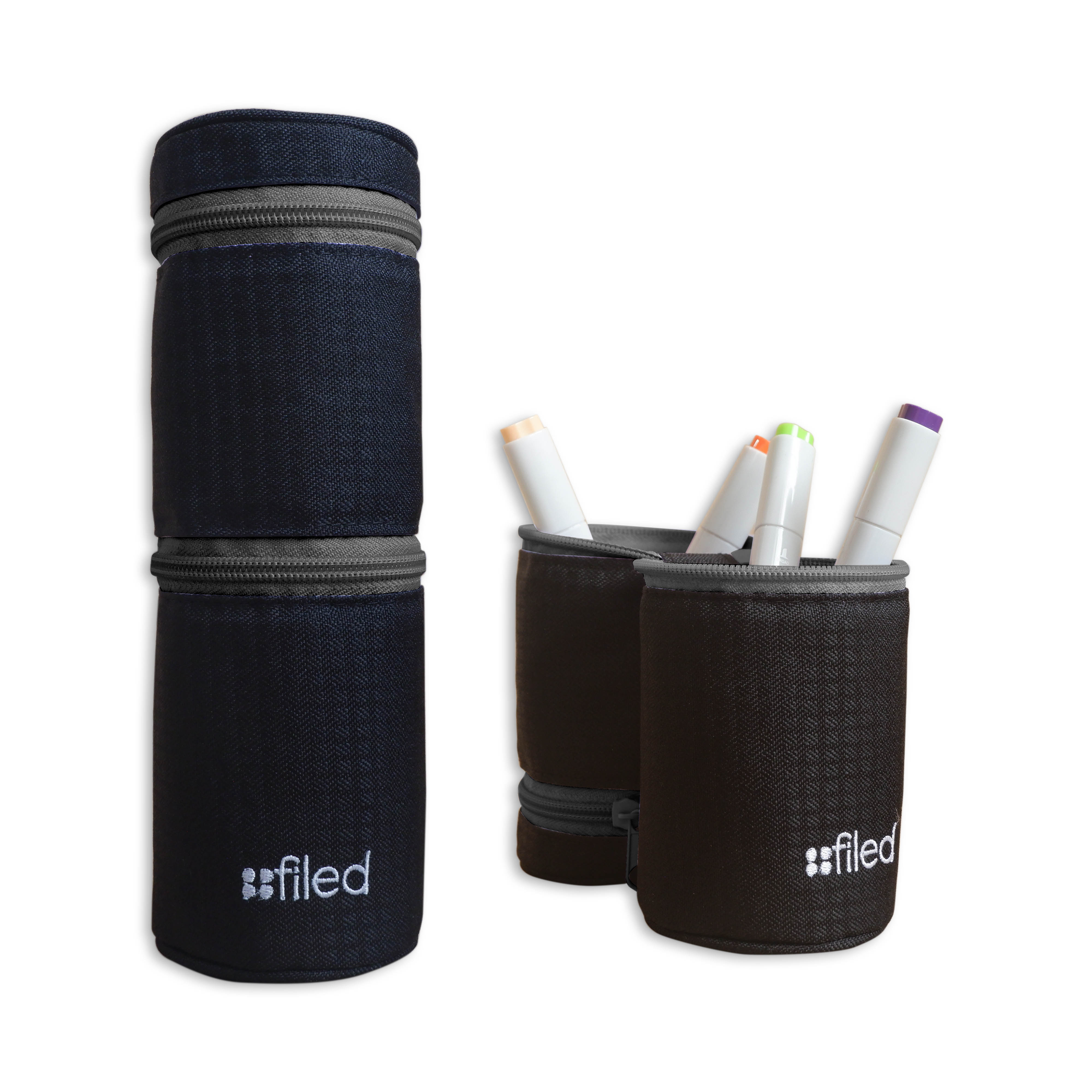 Filed Pen Capsule Pastel Ripstop Pencil Case Ballpen Holder Highlighter ...