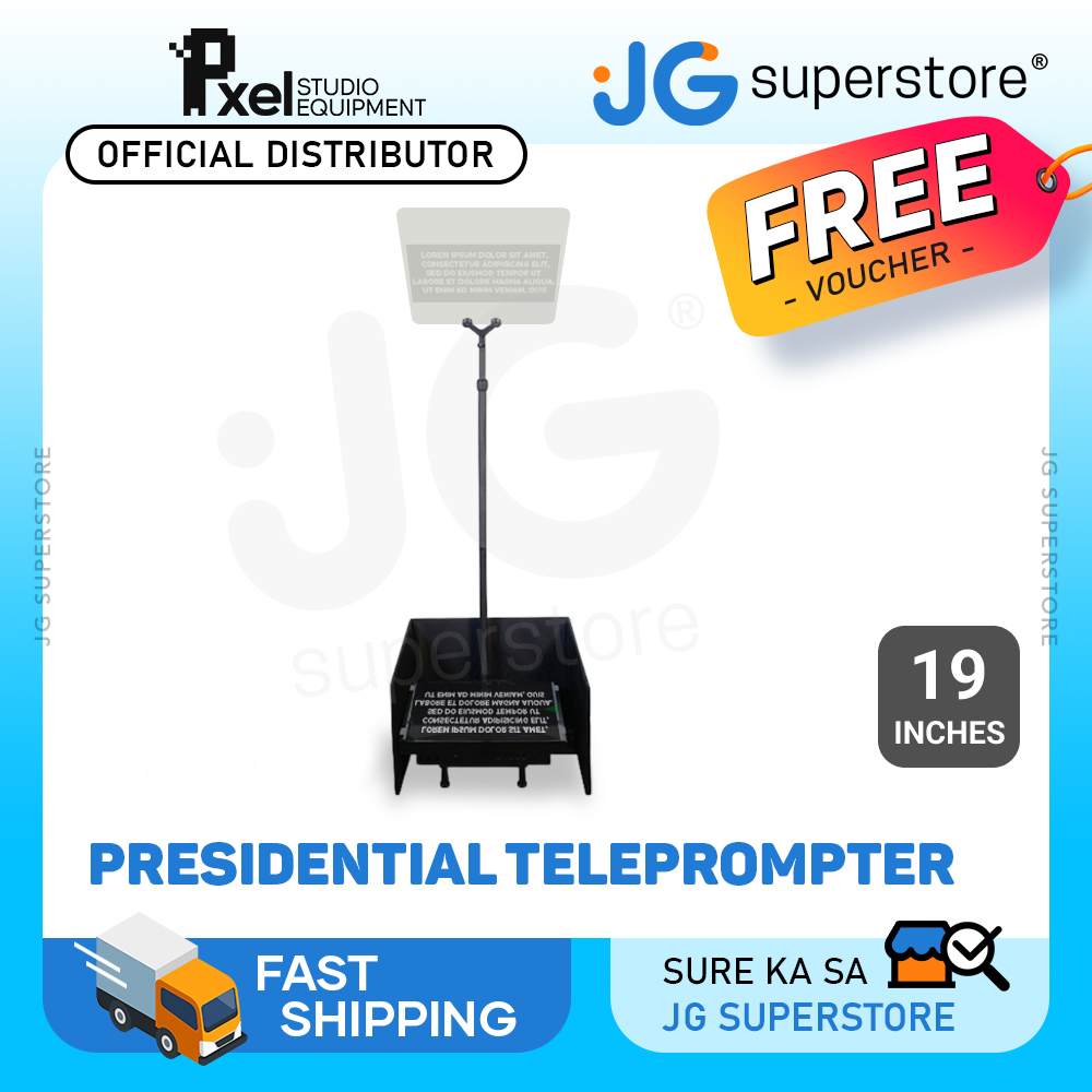 Pxel X-19 Presidential Speech Teleprompter with 19 Inch Display, 300 ...