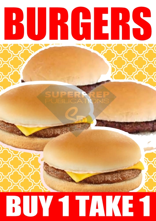 Laminated Signage - Burgers Fries Hotdog Sandwiches Hotdogs Shawarma ...