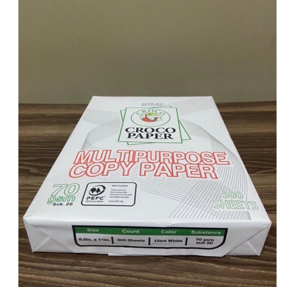 BOND PAPER SHORT CROCODILE BRAND (Short Bond/Long Bond/ A4) | Lazada PH