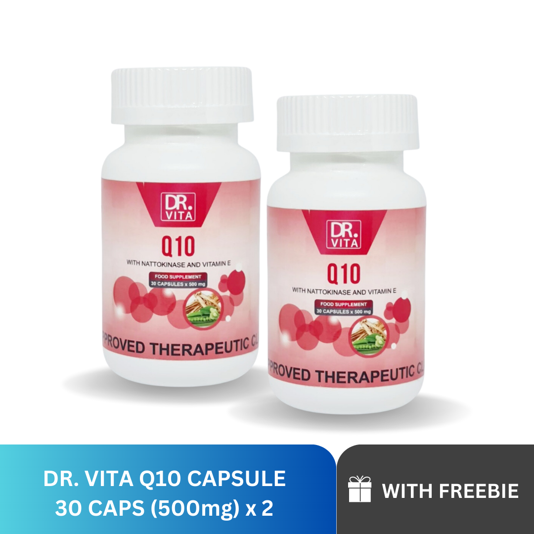 SET OF 2 Dr Vita Q10 With Nattokinase 30 capsule authentic original dr vita q10 good for the ...