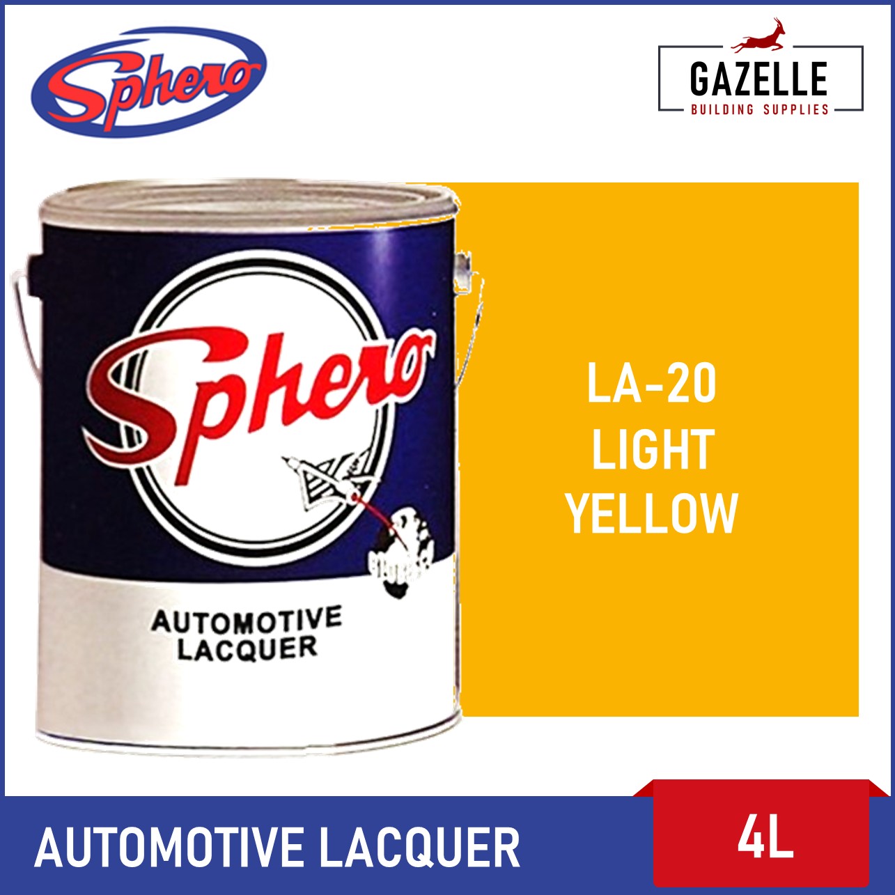 Sphero Automotive Lacquer Light Yellow 4L | Lazada PH
