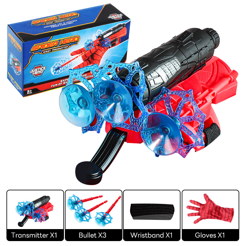Spider Web Shooter, Superheroes Wrist Launcher Toy Funny Spider Gloves ...