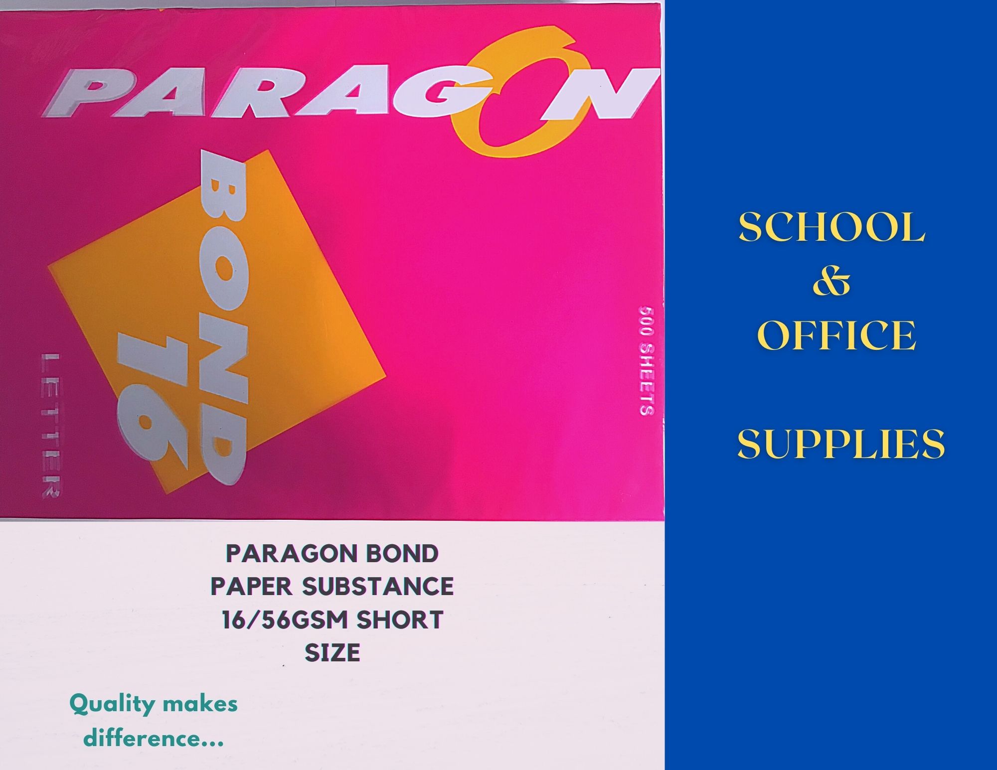 Paragon Bond Paper, Letter (8.5" x 11"), 56 gsm/Subs 16 | Lazada PH