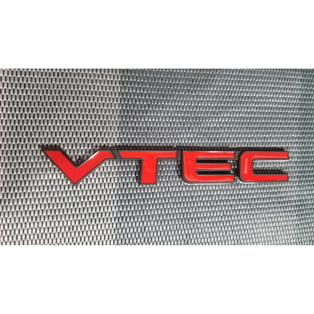 Honda VTEC Emblem Decal Red Black Stick on | Lazada PH