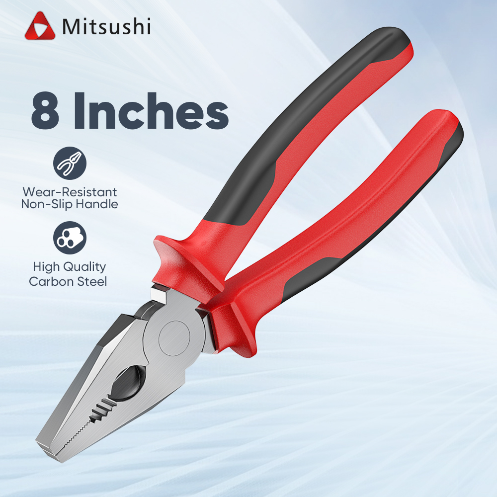 Mitsushi 8" 3pcs Pliers 8 inches Wire Cutter Pliers Nippers Heavy Duty ...