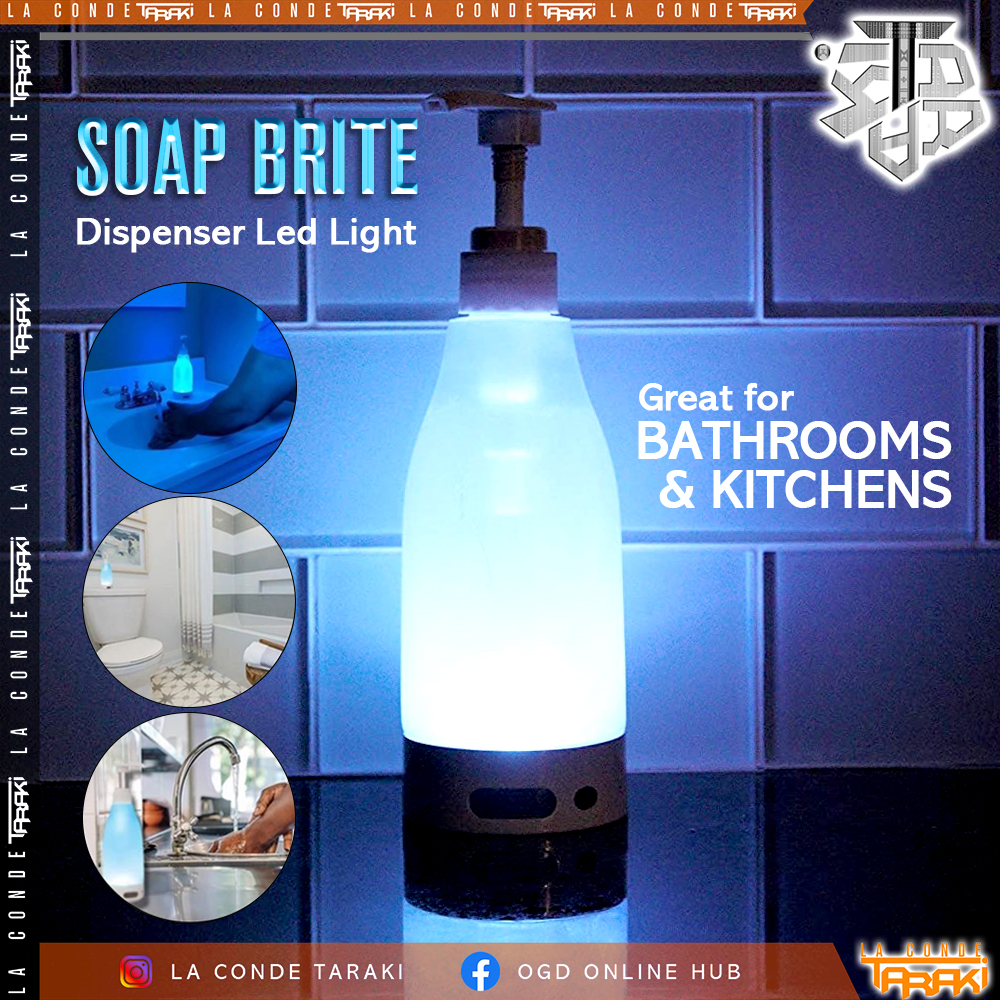 TARAKI Hand Sanitizer Soap Dispenser - Bright LED Lighted / Nightlight ...