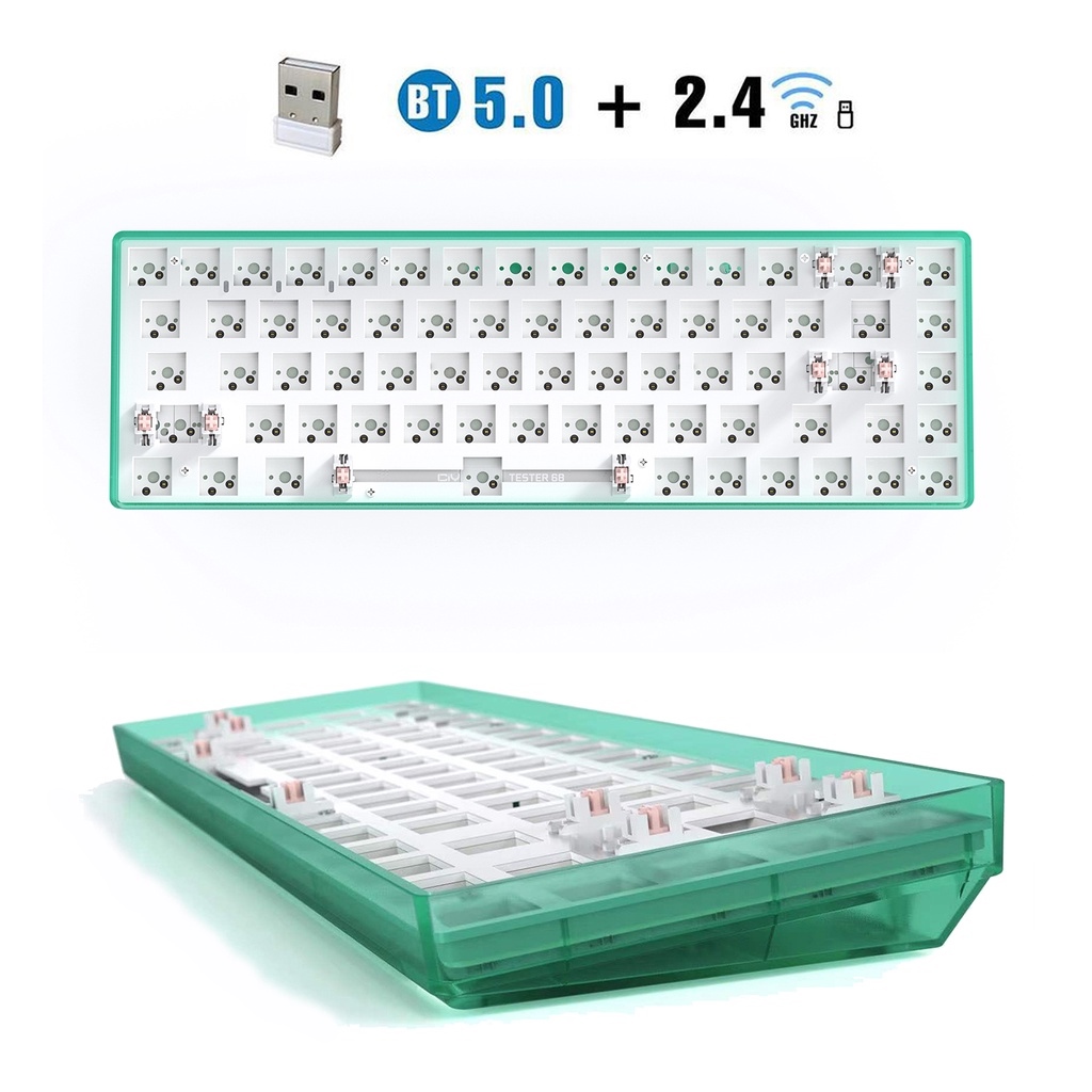 CIY Tester68 GK68 65 Layout 2.4G/Bluetooth Wireless Mechanical Keyboard ...