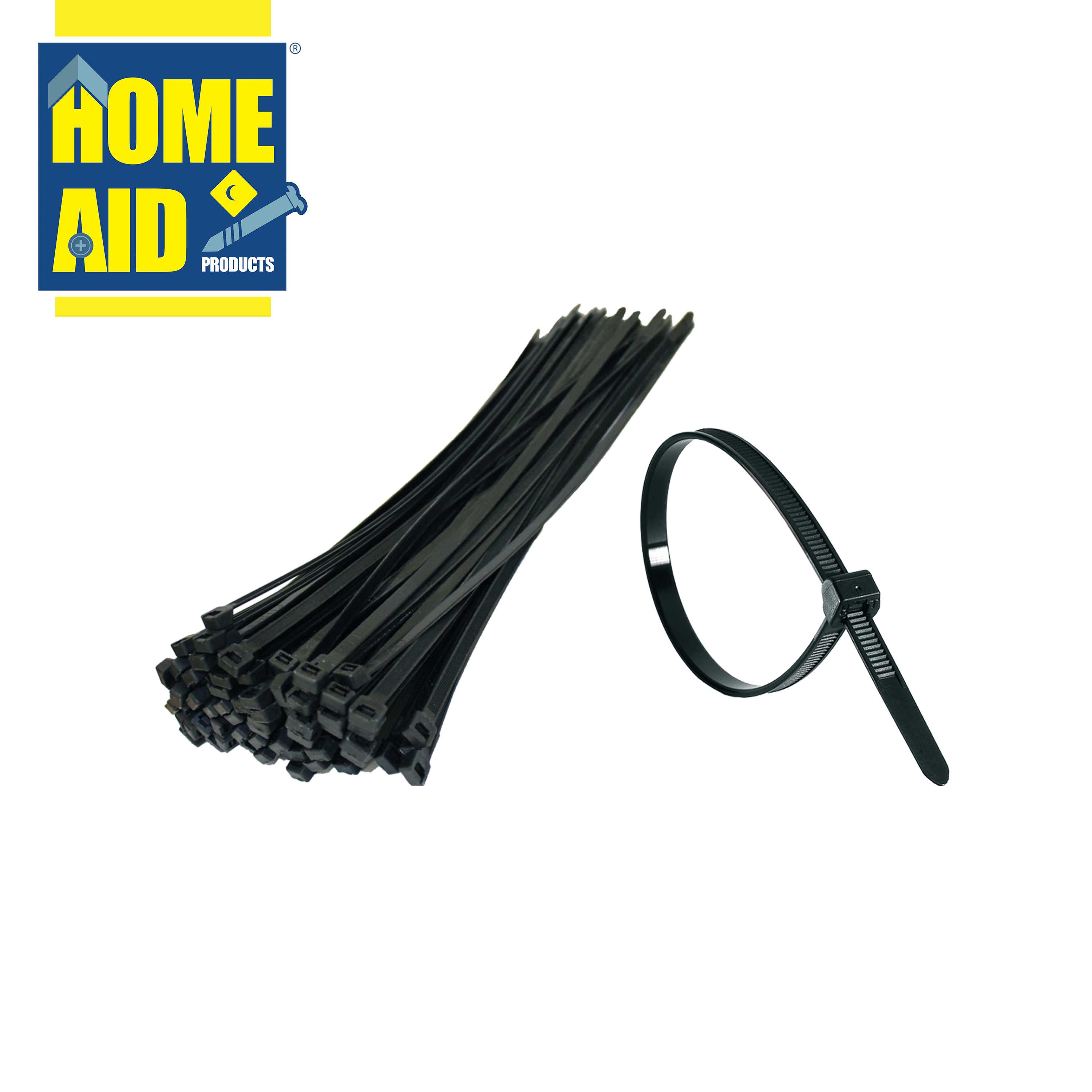 HOMEAID 100pcs Nylon Cable Ties Black | Lazada PH