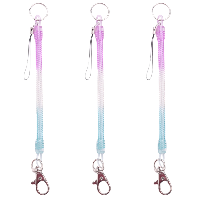 【Ready Stock&COD】3X Lobster Hook Purple Blue Spring Stretchy Coil ...