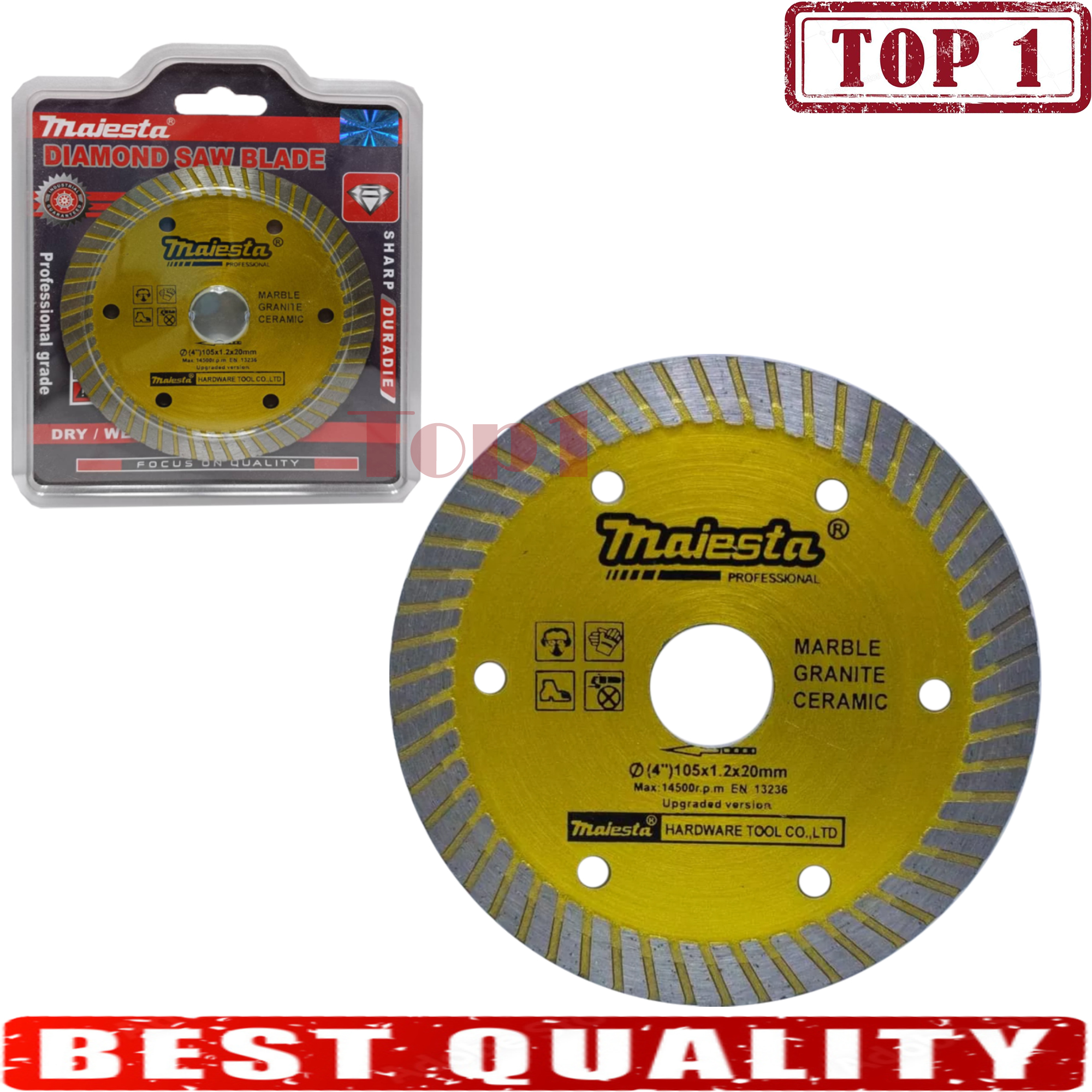 Majesta Diamond Cutting Disc 4" For Angle Grinder Superthin {Sold per ...