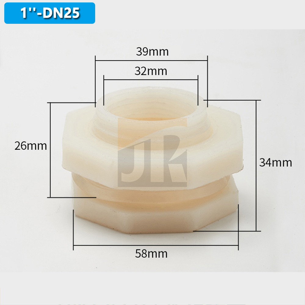 Plastic Water Tank ABS Threaded Connector Fittings 1/2 Inch to 1 Inch ...