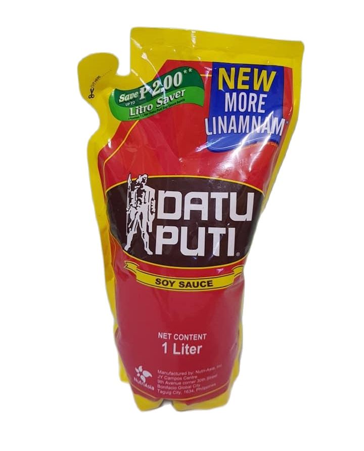 Datu Puti Soy Sauce in pouches or Refill Pack (pack of 3 pouches x 1 ...