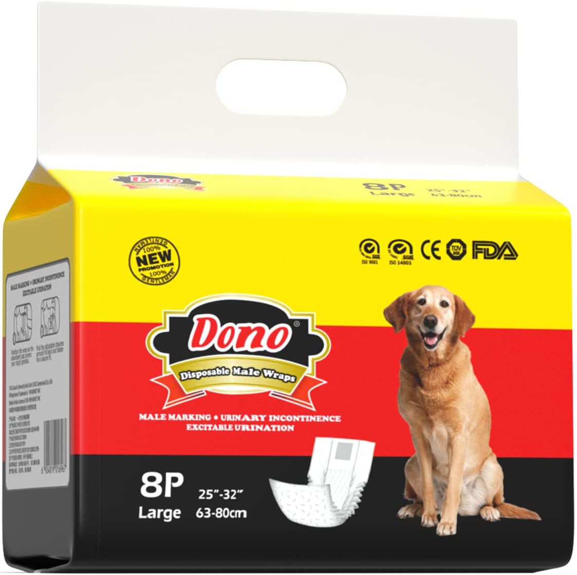 DONO PET DIAPER 1 PACK FOR MALE AND FEMALE Small Medium and Large ...