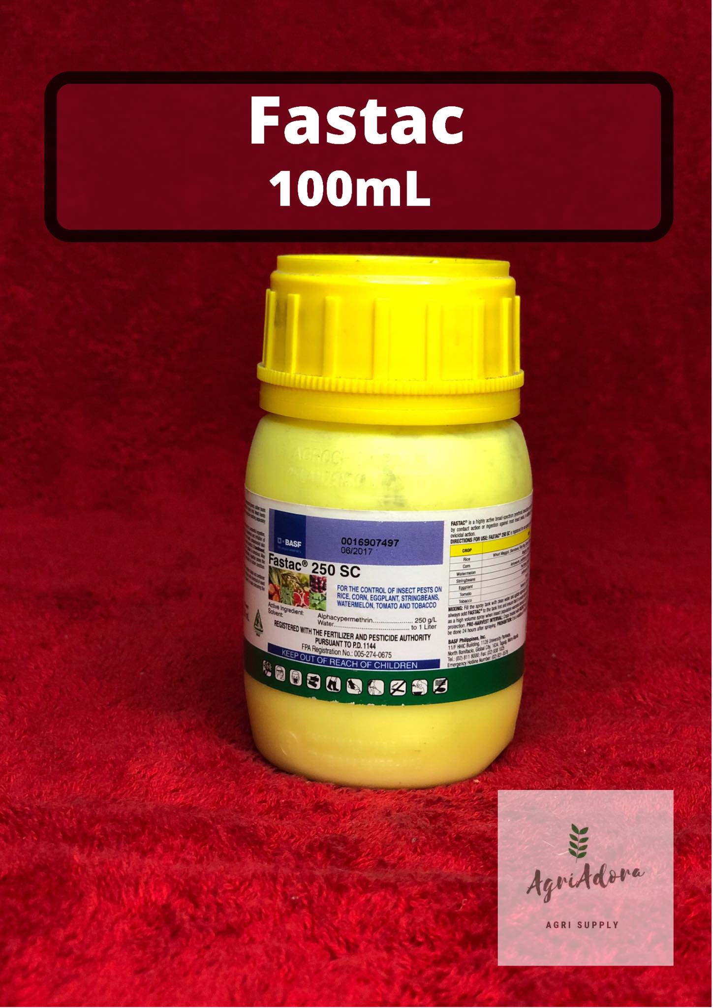 Fastac 250SC 100mL (BASF) *Alphacypermethrin* | Lazada PH