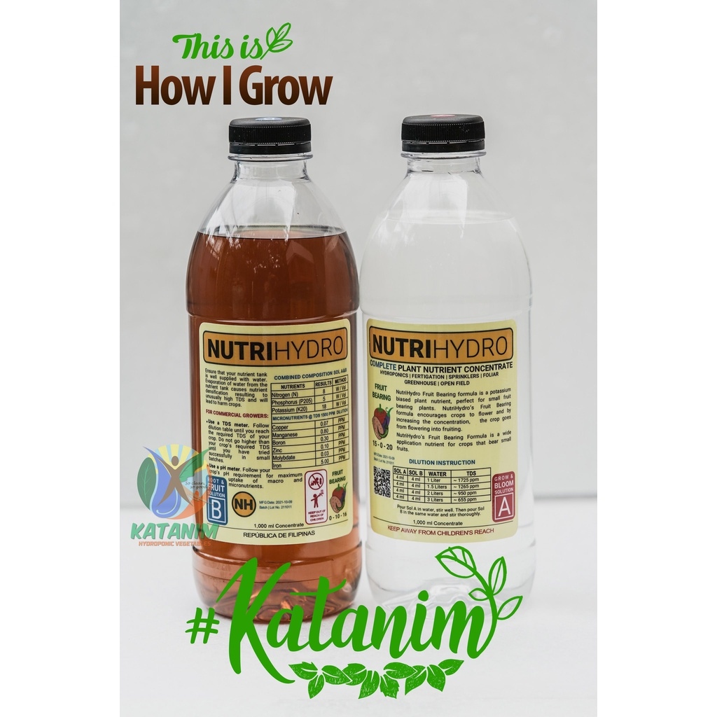 NutriHydro Fruit Bearing Nutrient Solution 1 Liter - Nutrient ...