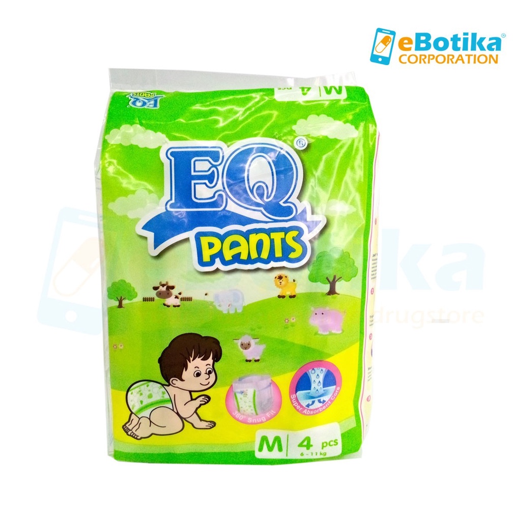 EQ Pants Mini Pack Medium 4pcs Baby Diapers | Lazada PH