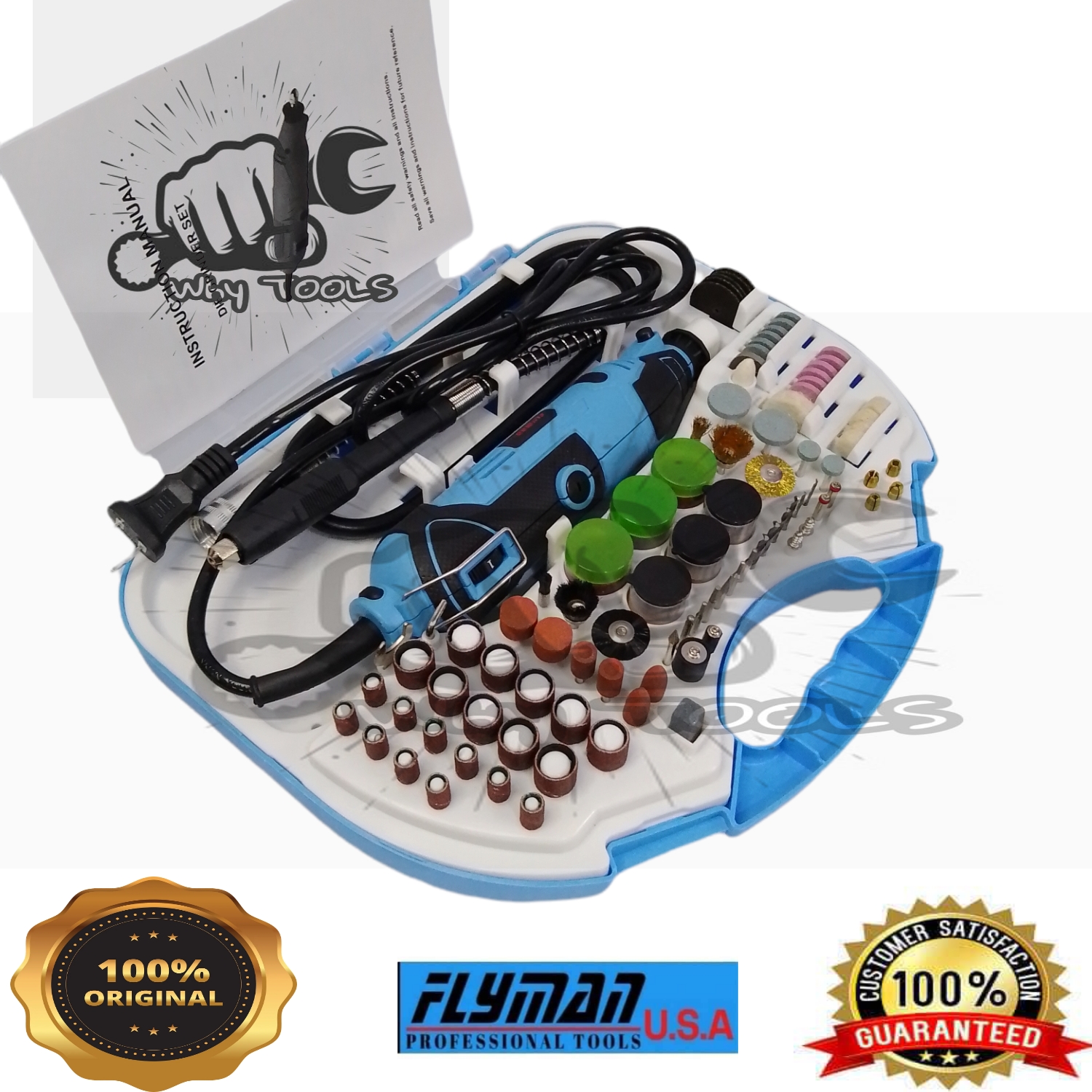 FLYMAN USA 210PCS ROTARY TOOL SET | Lazada PH