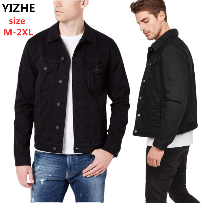Men's Denim Stretchable Jacket Maong Black Jacket for Men | Lazada PH