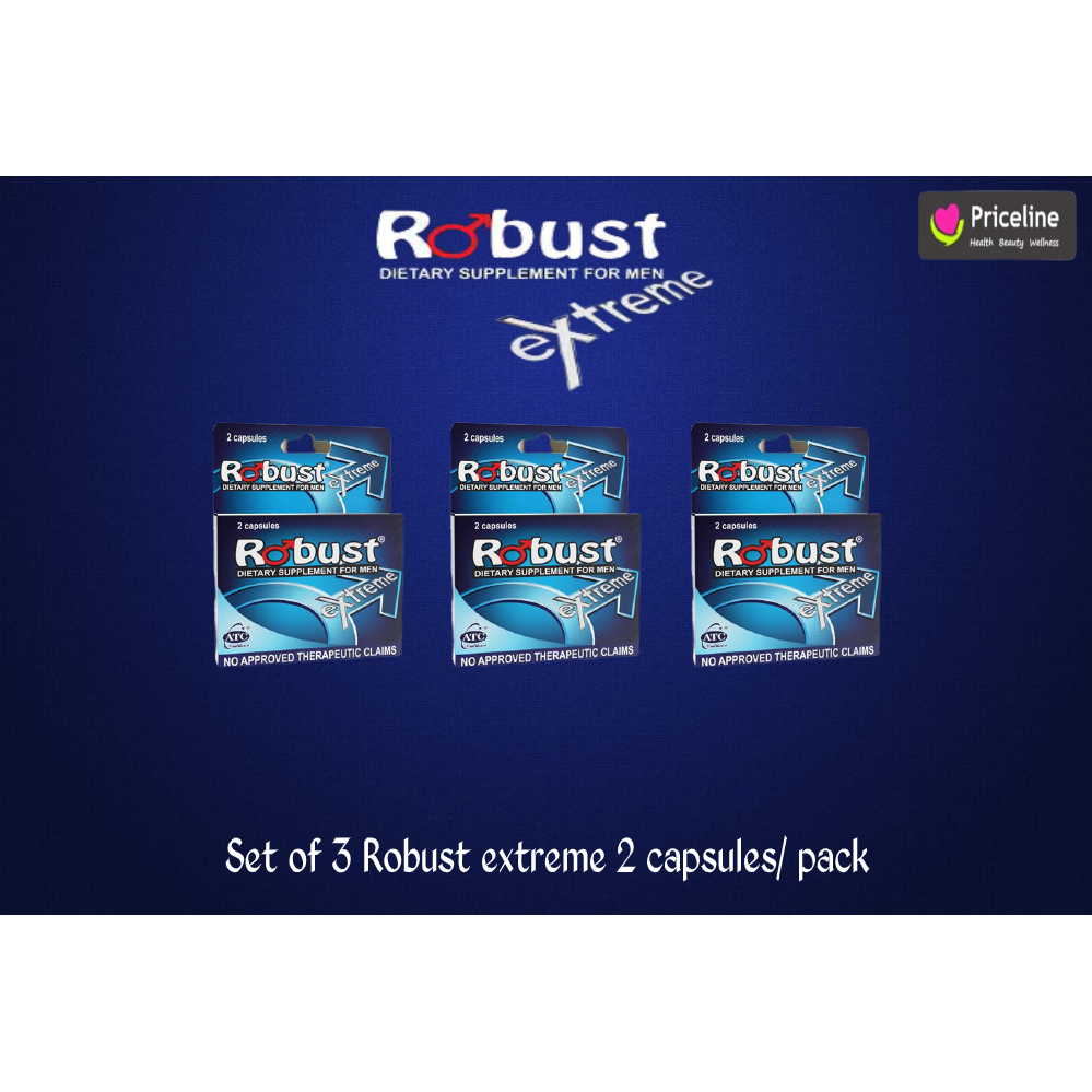 Authentic Robust Extreme By 2's Set of 3 ( 400 mg ) | Lazada PH