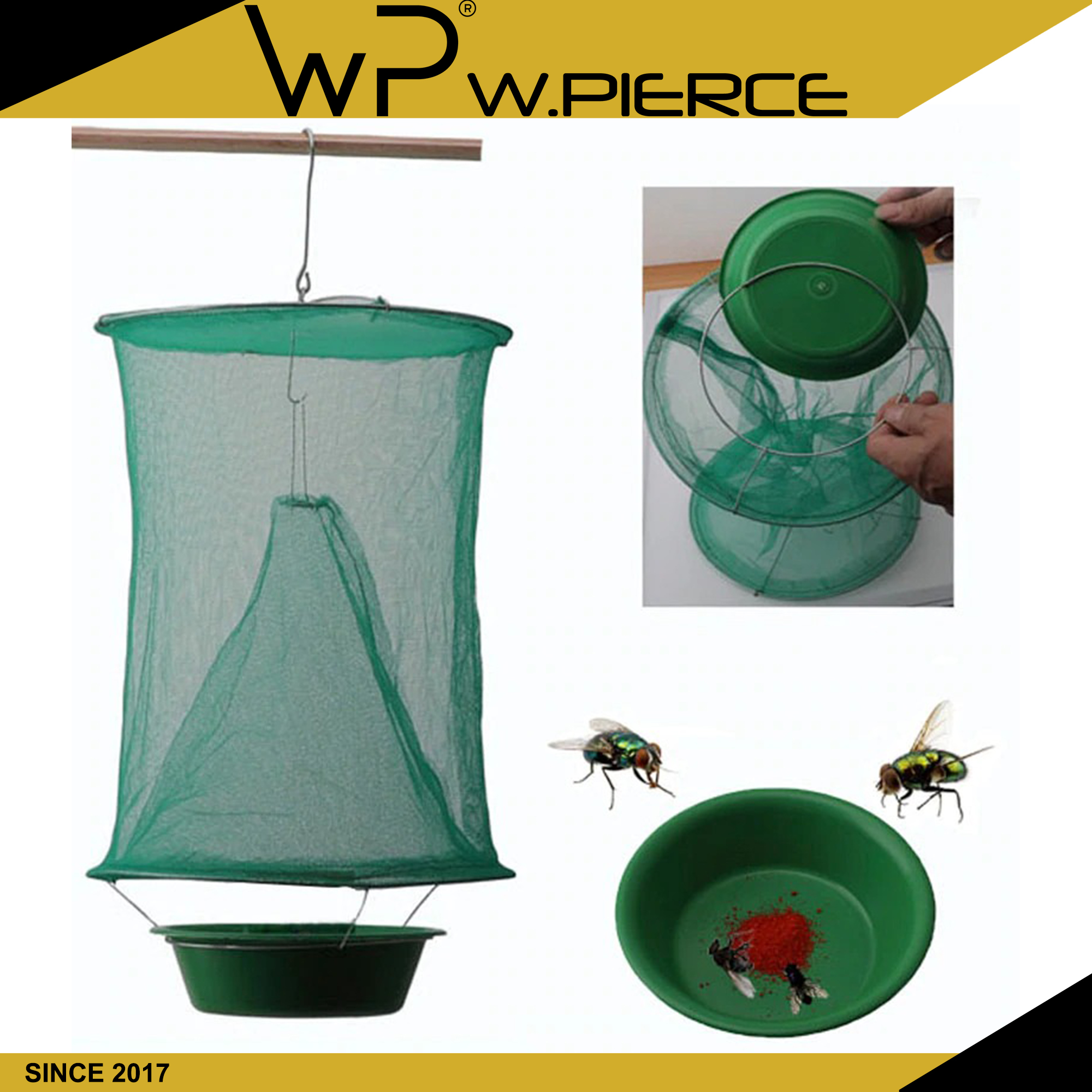 Fly Net 1PCS Pest Control Reusable Hanging Fly Catcher Killer Flies ...