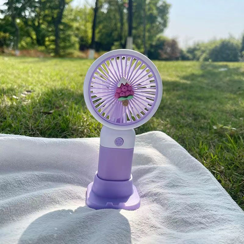 COD Foldable Mini Handy Fan Rechargeable Digital LED Display With 5 ...