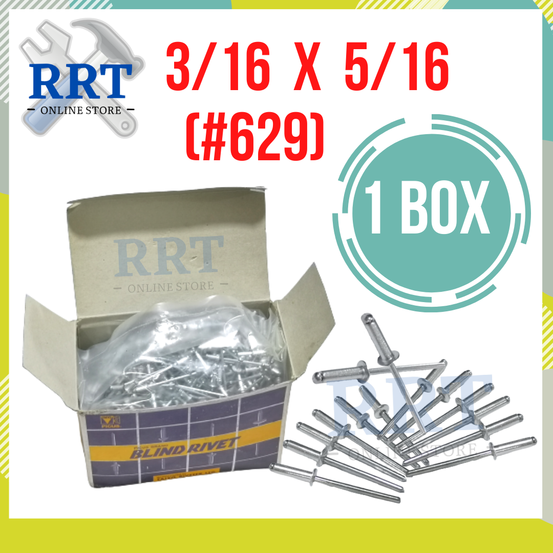 Malaysia Aluminum Blind Rivets Per Box (3/16 Series) | Lazada PH