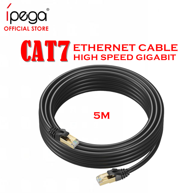 CAT7 Gold-Plated Ethernet Reliable & Stable RJ45 UTP Lan Internet Patch ...