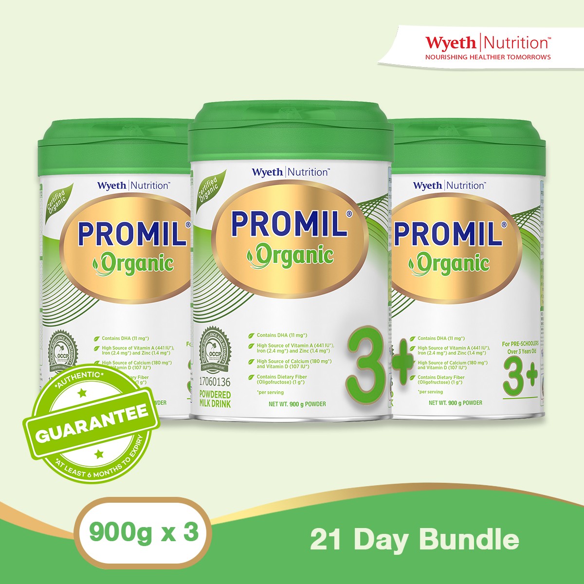 Wyeth® PROMIL® ORGANIC for Pre-Schoolers over 3 years old Powdered Milk ...