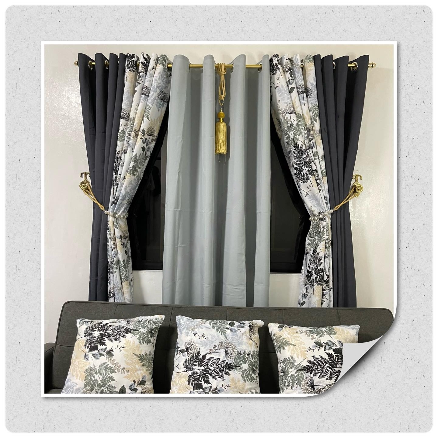 3IN1 AND 5IN1 SET KOREAN INSPIRED ELEGANT MODERN RING CURTAINS | Lazada PH