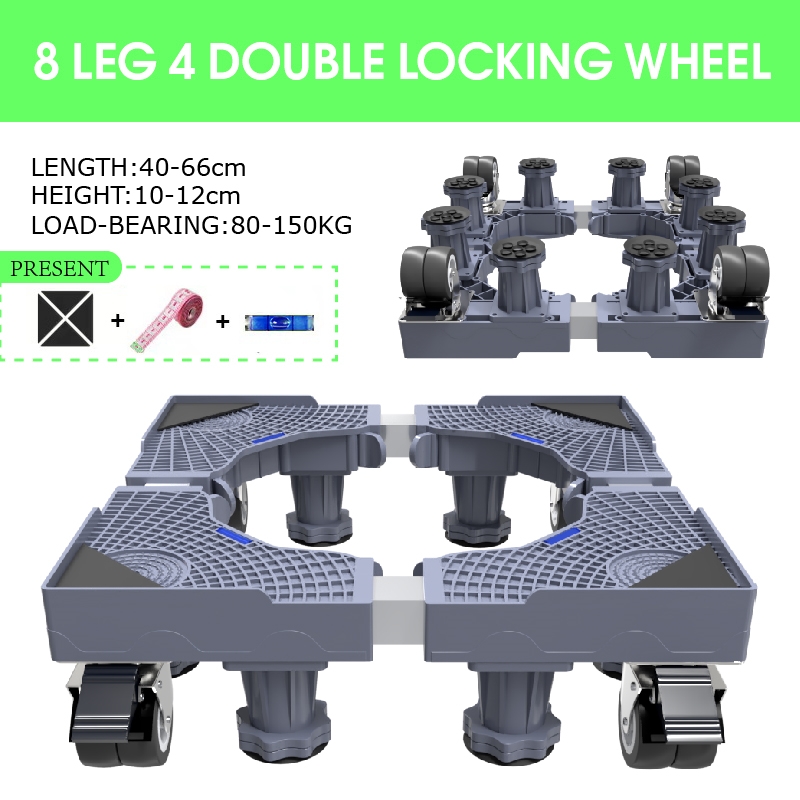 VIGORMIN Washing Machine Stand with Wheels Patungan ng Fridge ...