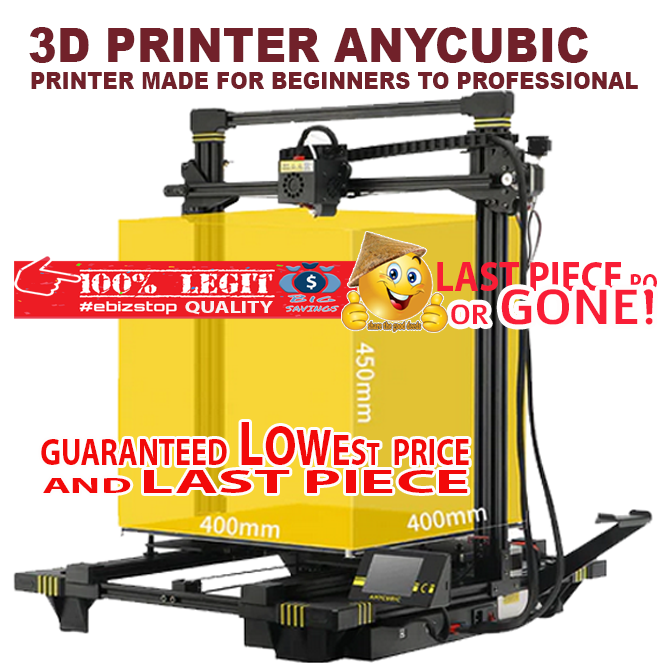 3D Printer Large Anycubic Chiron 3D printer 400*400*450mm Plus size FDM ...