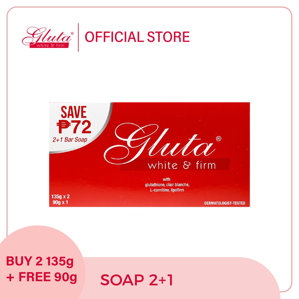 Gluta White & Firm Soap 135g Buy 2 Take 1 90g | Lazada PH