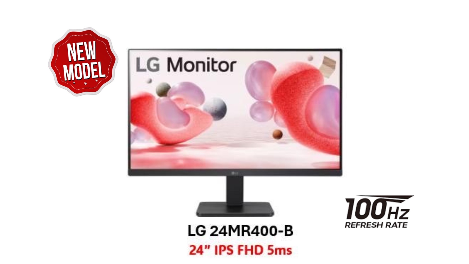 LG 24MR400-B 24" FHD 3-Side Borderless IPS 100Hz Monitor with AMD ...